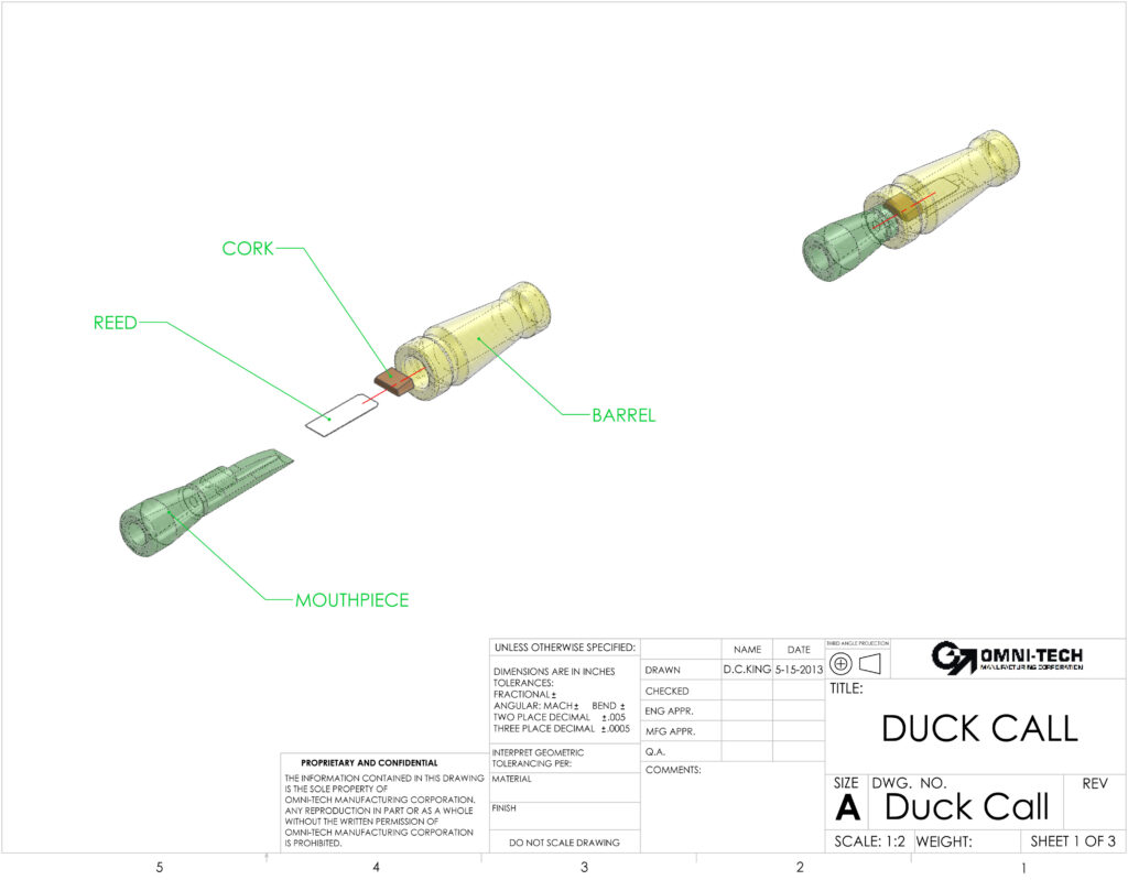 Pink Duck Call Barrels | Omnitech Manufacturing